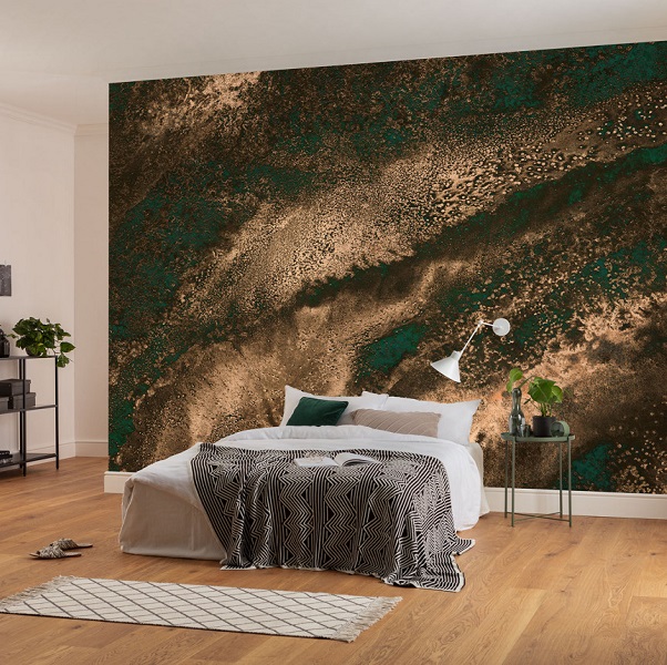 Designer Wall Murals :: Wall Murals Raw :: Molten Copper Mural ...